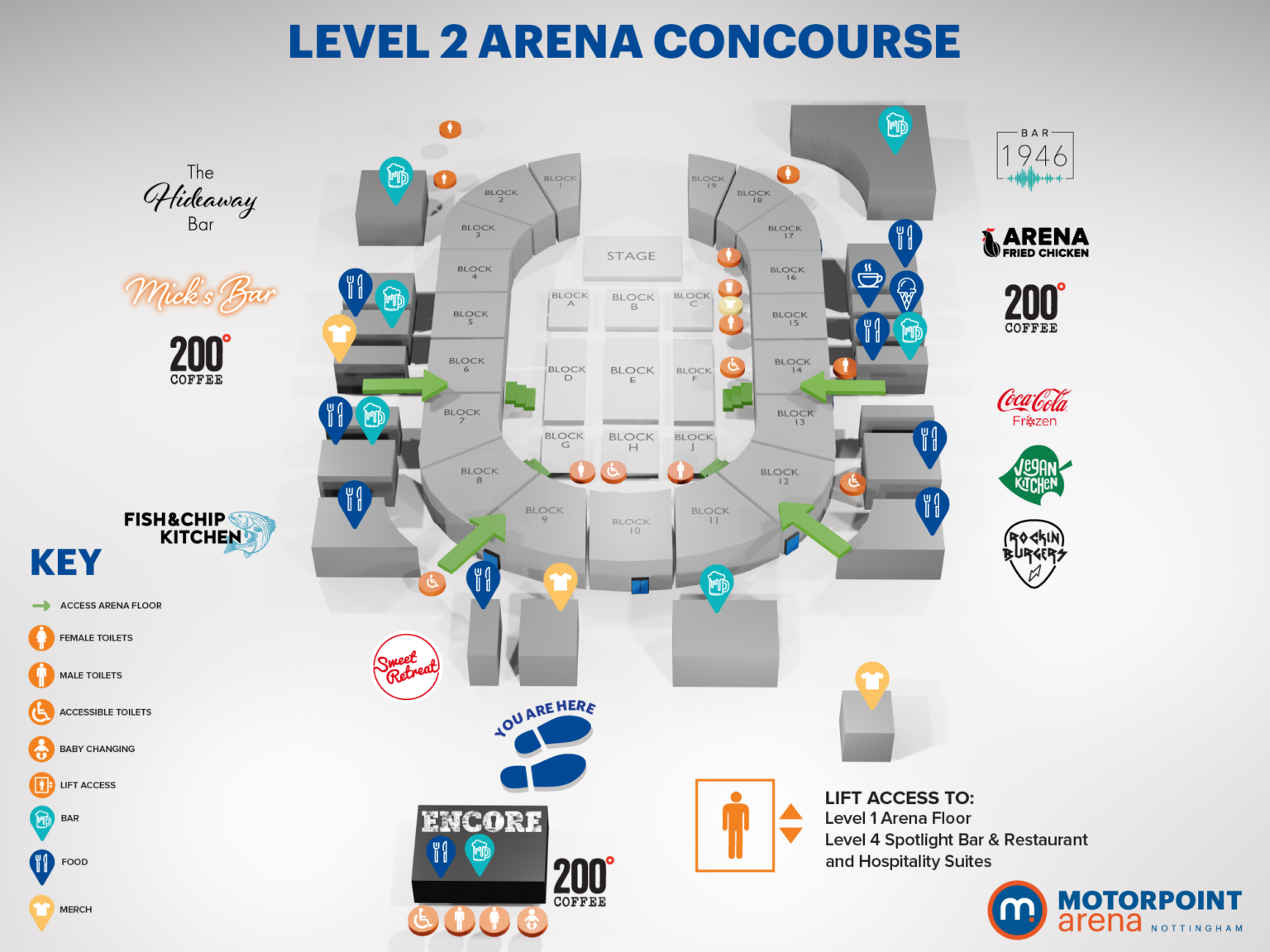 Venue Maps and Seating Plans - Motorpoint Arena Nottingham